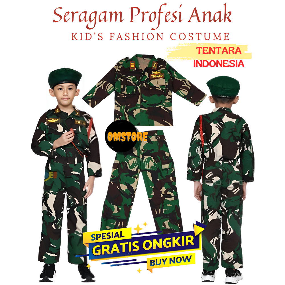Jual Baju PROFESI Seragam profesi polantas TNI PILOT POLISI anak tkbaju ...