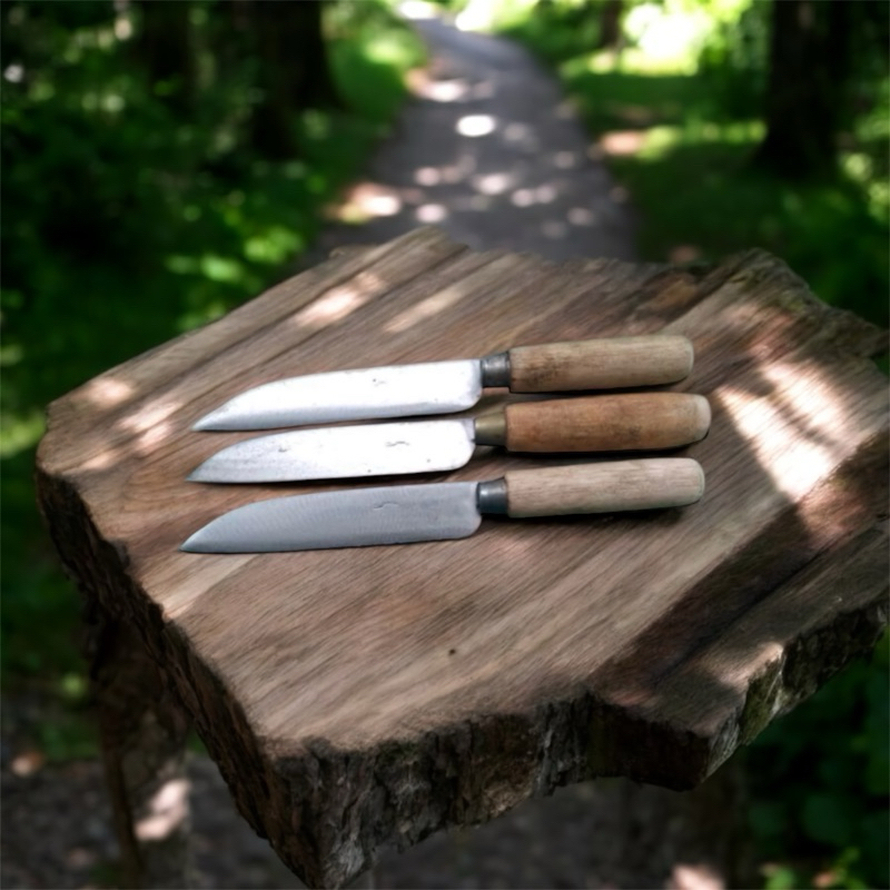 Jual Pisau Dapur Baja Tajam Gagang kayu Tradisional | Shopee Indonesia