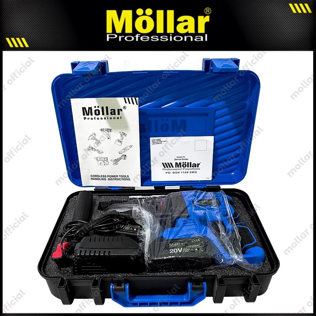 Jual Mesin Bor Bobok Baterai/Cordless Hammer Drill 20V Merk Mollar ...