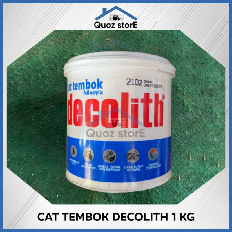 Jual Cat Tembok Decolith 1 kg | Shopee Indonesia