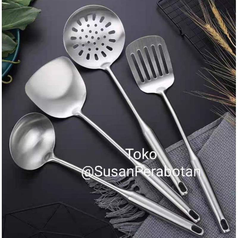 Jual (Ganom)Spatula Sutil sodet irus Romania Full Stainless Bahan Tebal dan Halus/Spatula ...