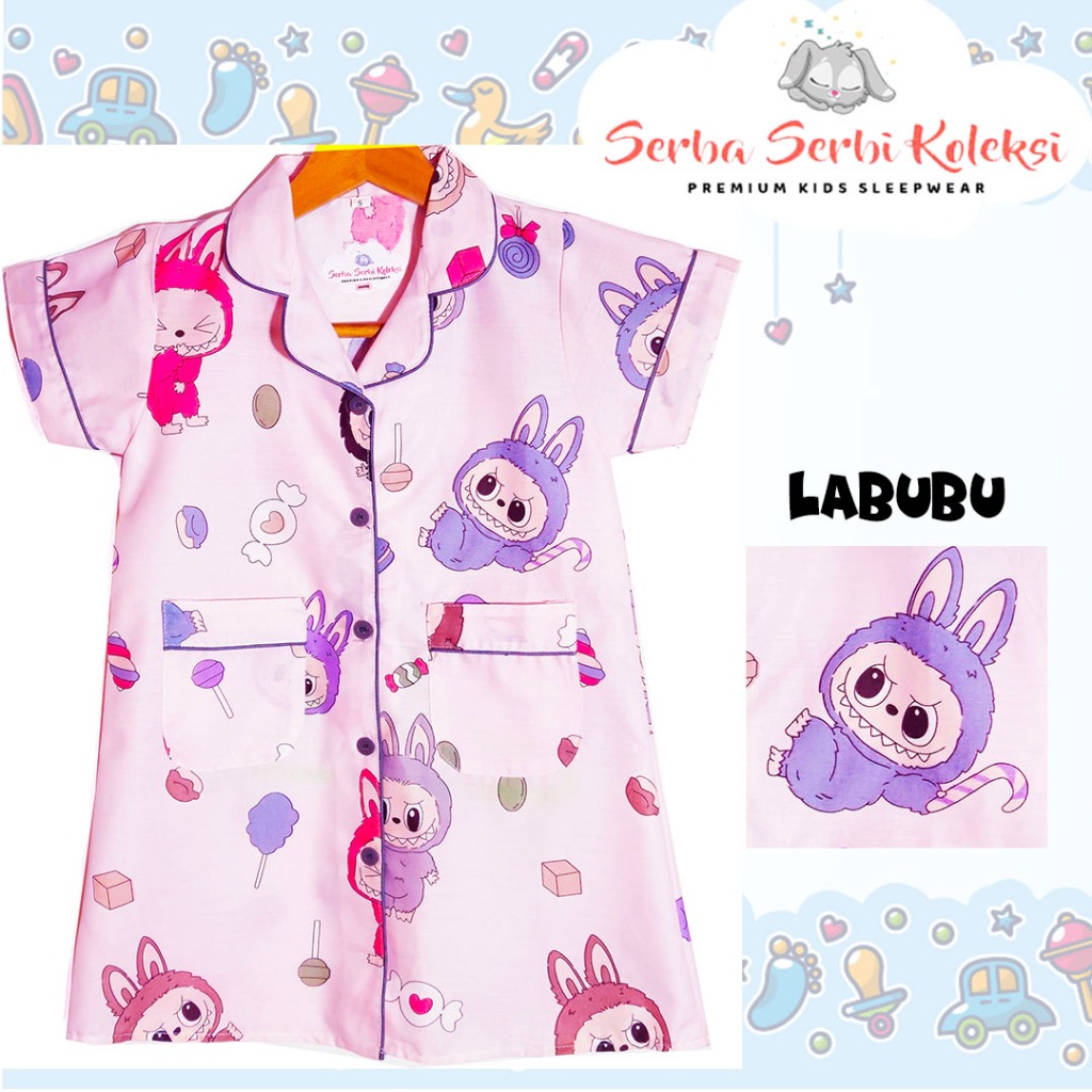 Jual DASTER ANAK Labubu KATUN PREMIUM - D58 | Shopee Indonesia
