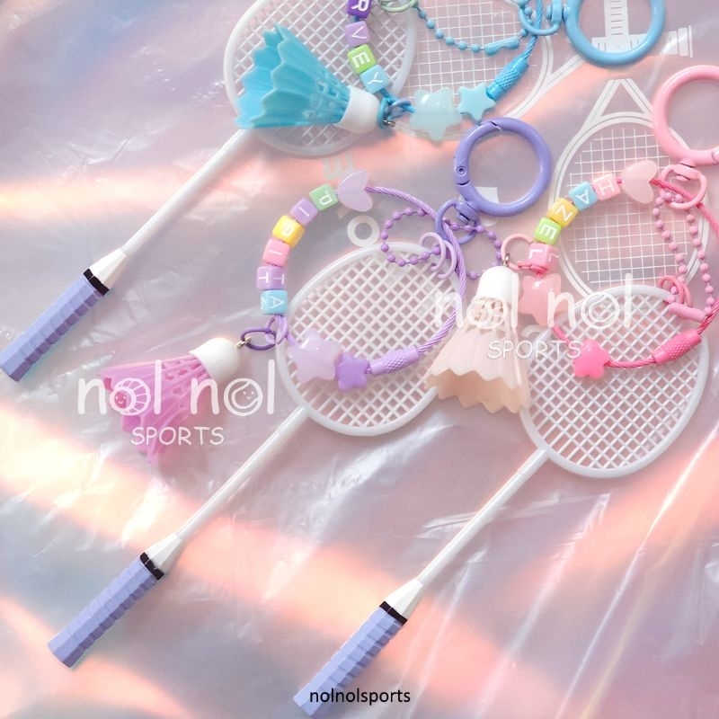 Jual NNS custom badminton name tag chain keychain | Shopee Indonesia