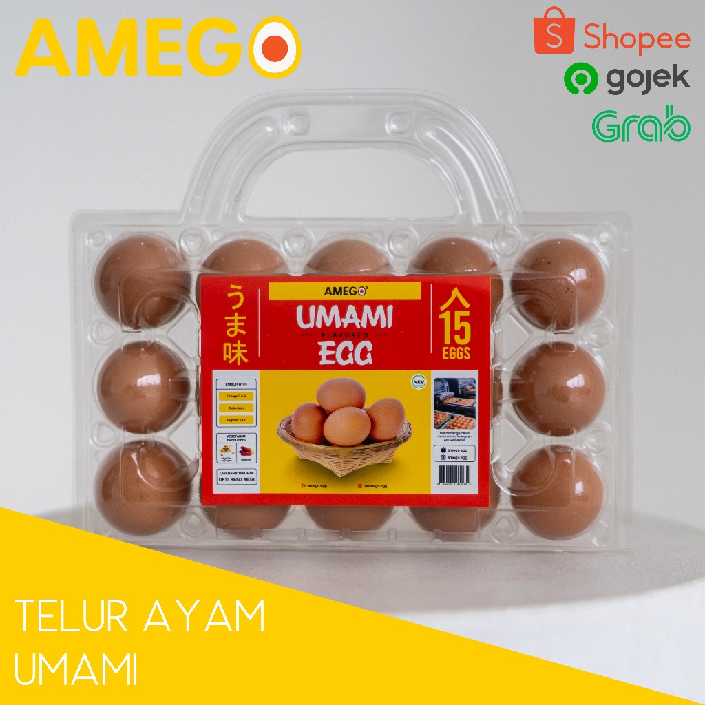Jual Telur Ayam Umami Omega per 15 pcs | Shopee Indonesia