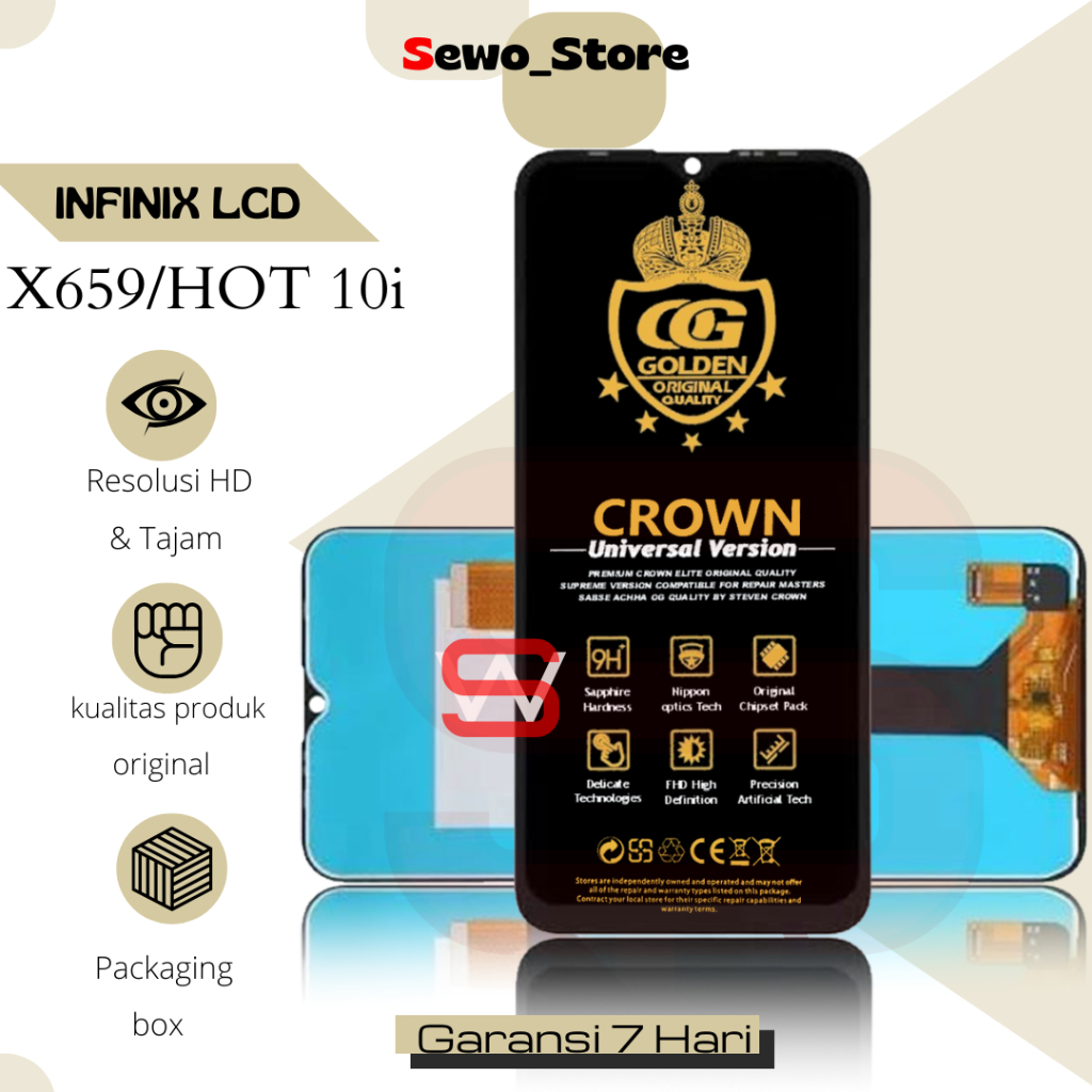 Jual LCD TOUCHSCREEN INFINIX HOT 10T / HOT 10i / X659 / X659B / TECNO ...