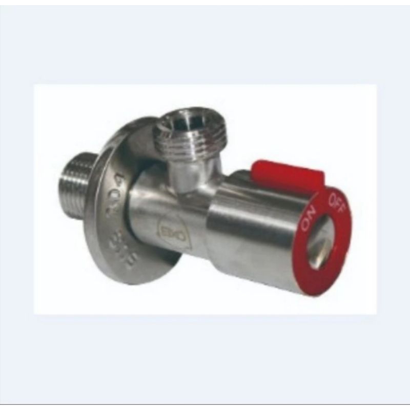 Jual Stop kran stainless sus 304 1/2 inch / stop kran merah ( Panas ...