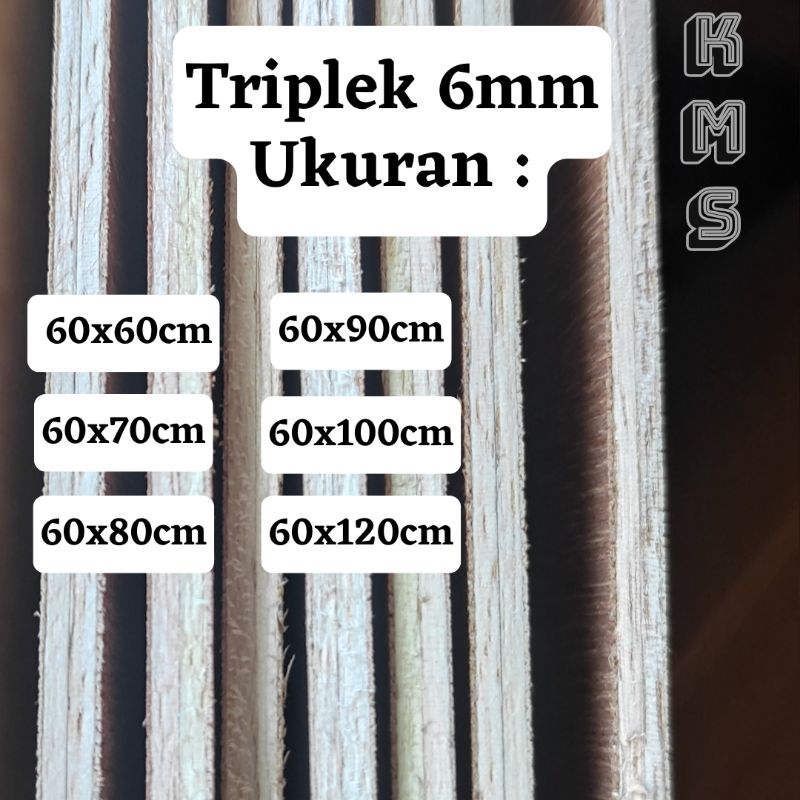 Jual TRIPLEK 6MM MERANTI // LEBAR 60CM// UKURAN LENGKAP// CUSTOM UKURAN ...