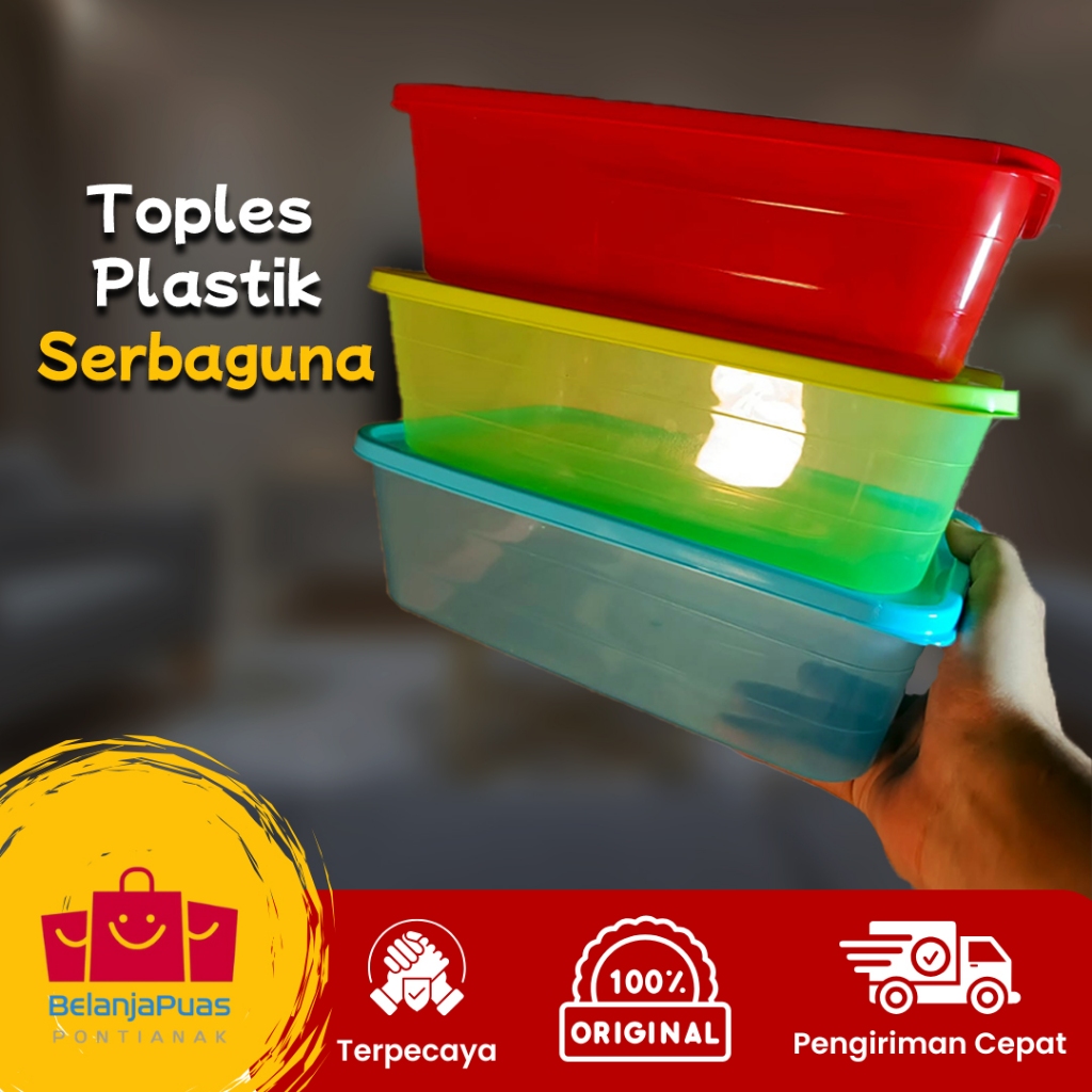 Jual Toples Kotak Serbaguna 3200 CC Eriko | Toples Plastik | Toples ...
