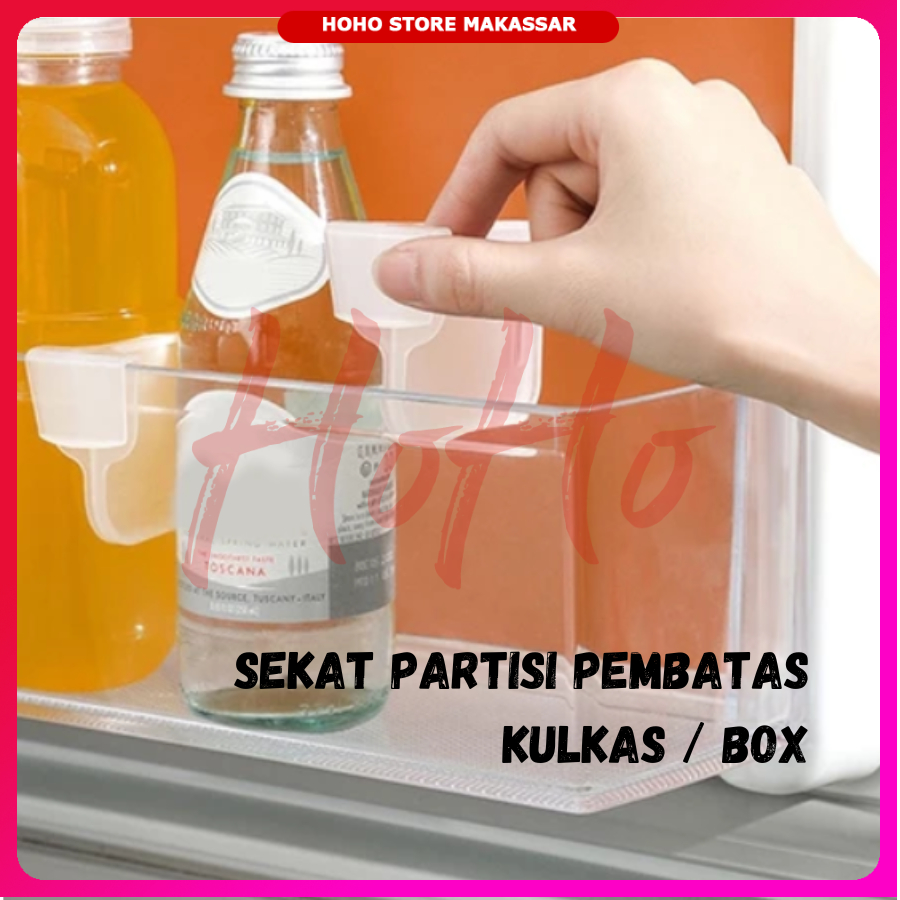 Jual Sekat Partisi Kulkas Klip Organizer Pemisah Pembatas Box Rak ...