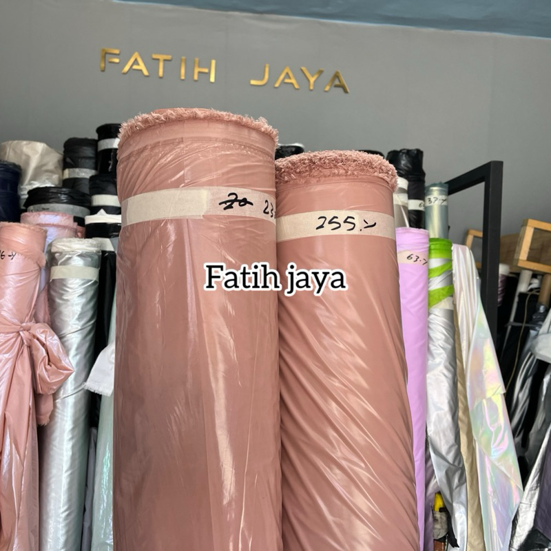 Jual New Kain Holo super glosy waran pink Bahan parasut mayer latek ...