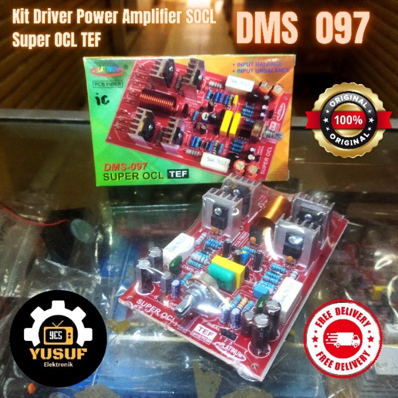 Jual KIT DRIVER POWER AMPLIFIER SUPER OCL SOCL TEF SYSTEM DMS 097 PLATINUM | Shopee Indonesia
