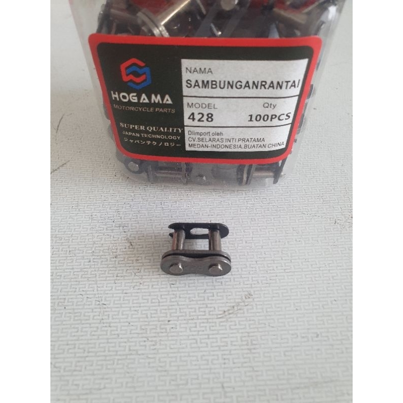 Jual SAMBUNGAN RANTAI CHAIN LOCK MOTOR 428 428 HOGAMA PCS | Shopee ...