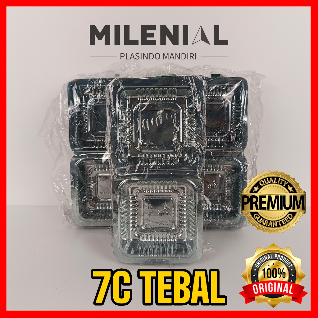 Jual Mika Kue Tebal / Mika Kotak 7C Vip / Mika Kue 7C Isi 100 pcs ...