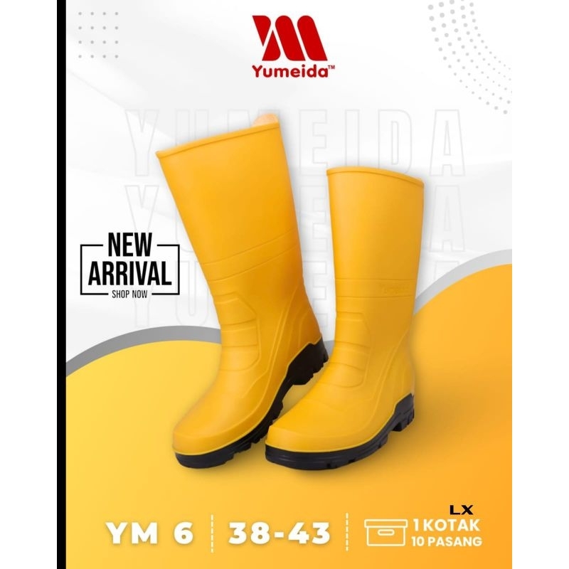 Jual Sepatu Boot Yumeida YM 6 Kuning / Sepatu Pertanian Yumeida ...