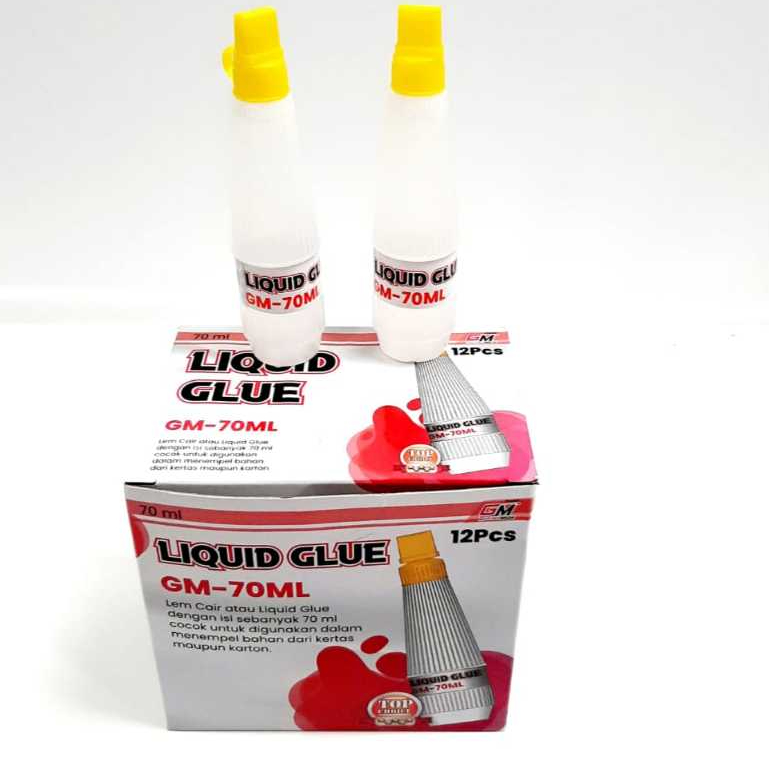 Jual Harga Grosir (1kotak / 12pcs) Lem GLUE Cair Perekat Serbaguna ...
