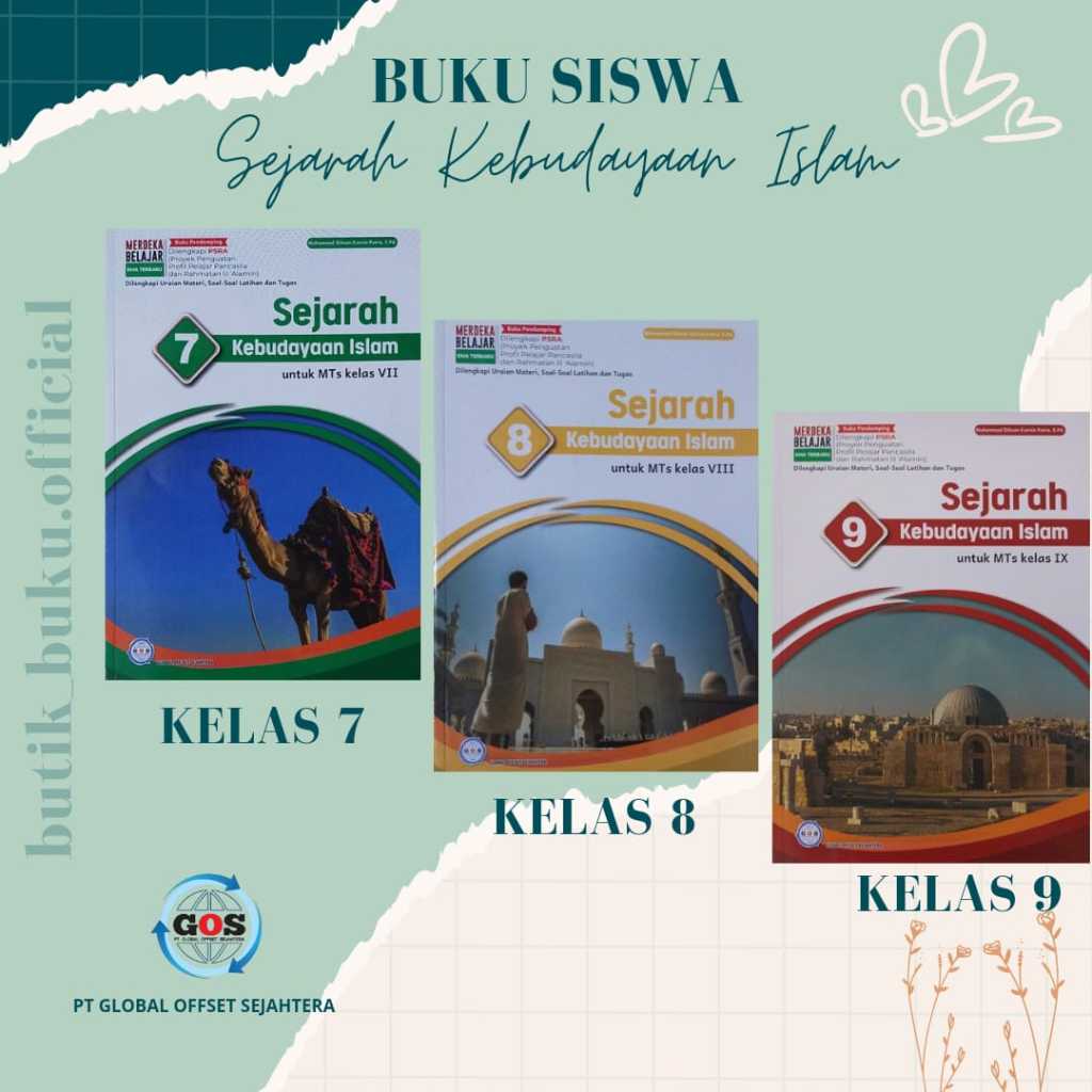 Jual BUKU SISWA SEJARAH KEBUDAYAAN ISLAM (SKI) KMA 450 TERBARU KELAS 7,8,9 KURIKULUM PENGGERAK ...