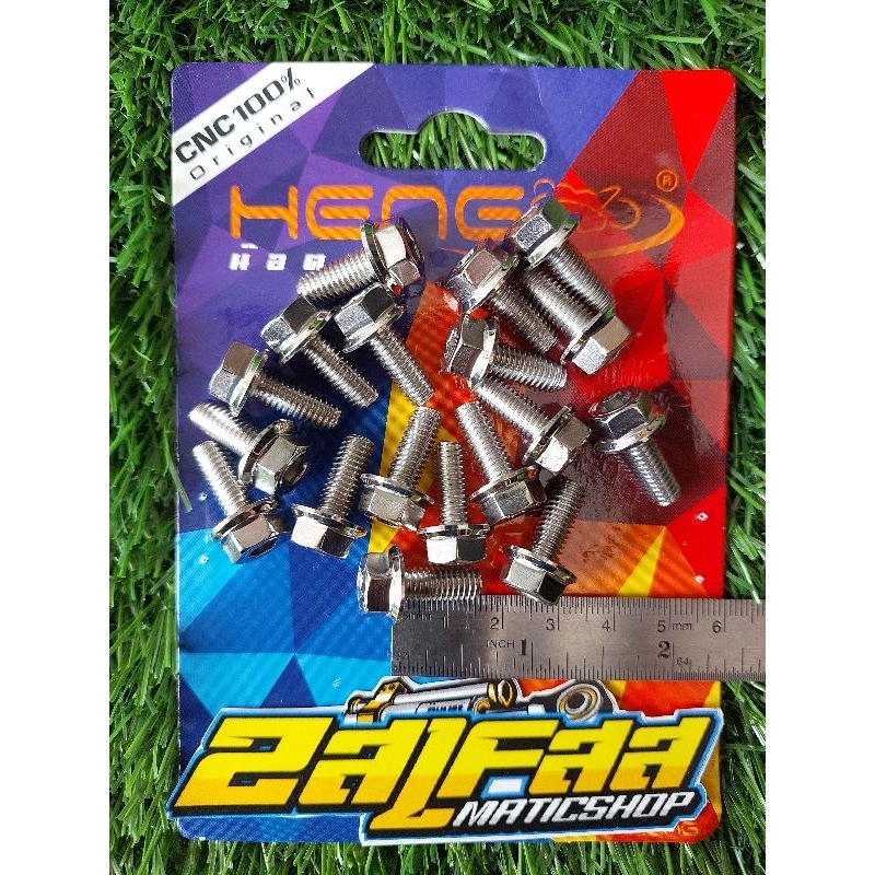 Jual Baut Stainles 2Kunci 6x15 Baut Drat 10 Panjang 1.5cm Heng Original Thailand | Shopee Indonesia