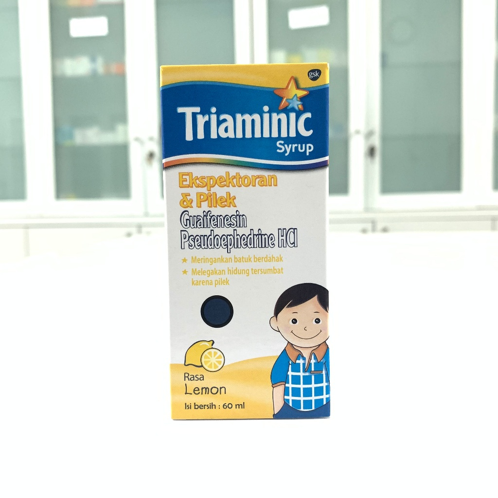 Jual Triaminic Ekspektoran & Pilek Sirup 60 ml (Kuning) Rasa Lemon ...