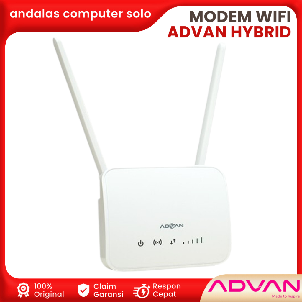 Jual MODEM ROUTER WIFI WIRELESS 4G ADVAN HYBRID FREE SIM CARD XL MODEM ...