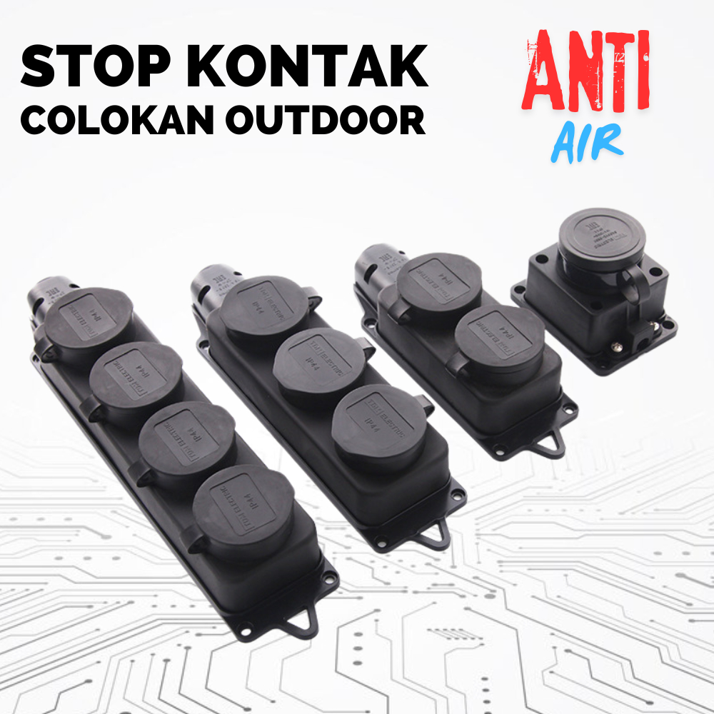 Jual Stop Kontak Colokan Listrik Outdoor Waterproof Terminal Anti Air ...