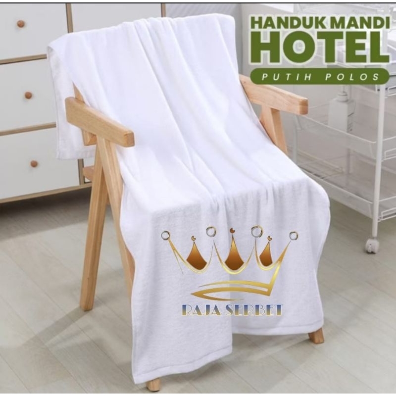 Jual TERMURAH...Handuk Hotel /Handuk Dewasa Polos Putih Uk 70x140 cm ...