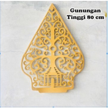 Jual Ukiran Gunungan 80 cm Dekorasi Gunungan Wayang Backdrop gunungan ...