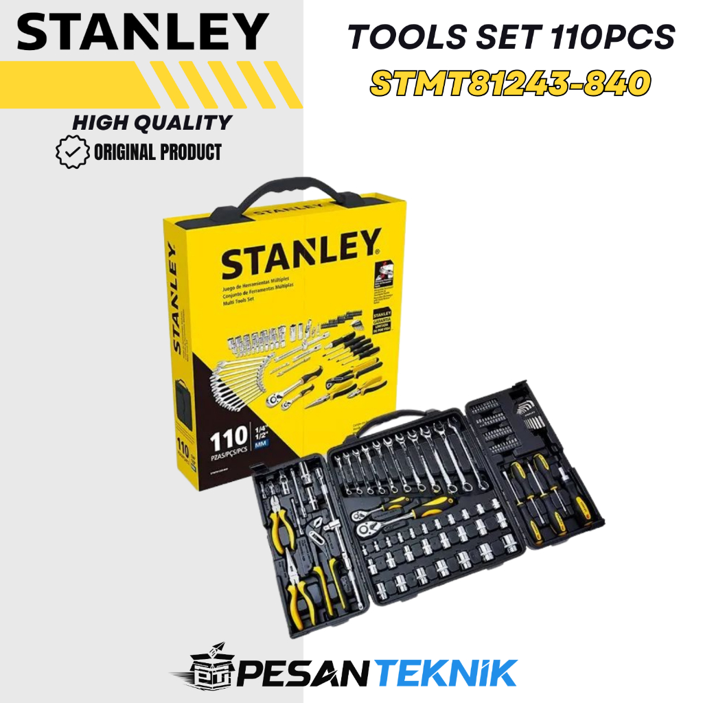 Jual Home Tools Set 110 Pcs Alat Perkakas Tangan Set STANLEY STMT81243 ...