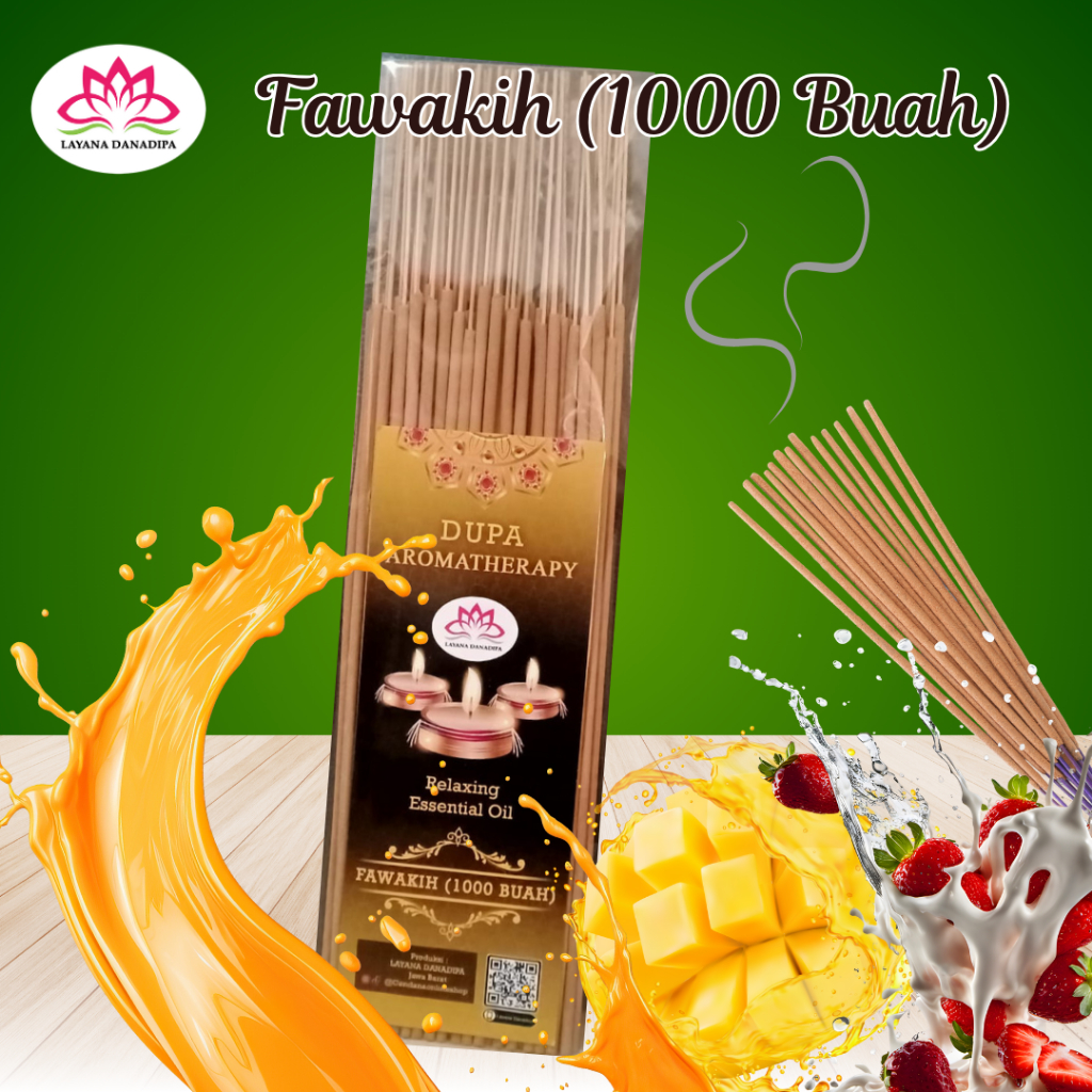 Jual Dupa Aromatherapy Layana Aroma Fawakih (1000 Bunga) 110 gram | Shopee Indonesia