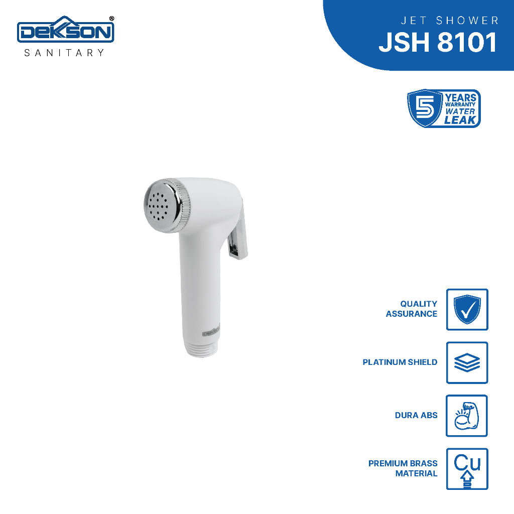Jual Dekkson Bidet Cebok Kloset Jet Shower Head JSH 8101 Putih | Shopee Indonesia