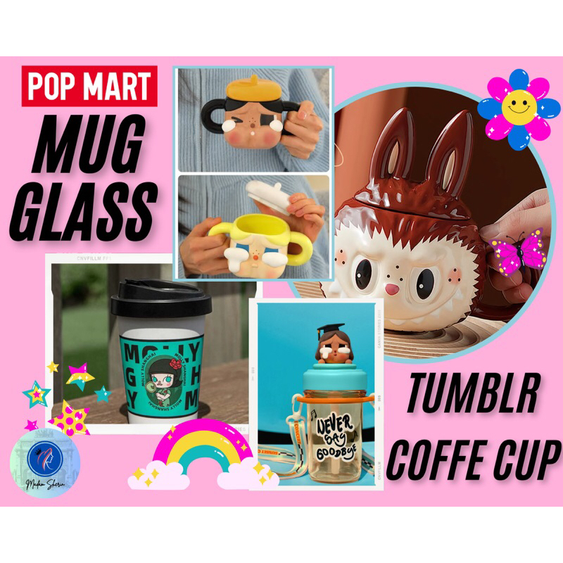 Jual [READY] Original Pop Mart - Tumbler, Mug, Cup, Glass Pop Mart Mix ...
