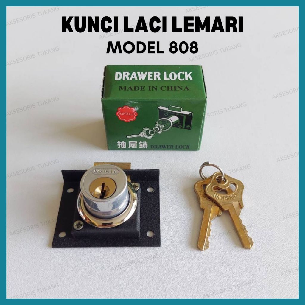 Jual Kunci Laci Model 808 Pintu Lemari Kuningan Tipe HL321 Model 808 ...