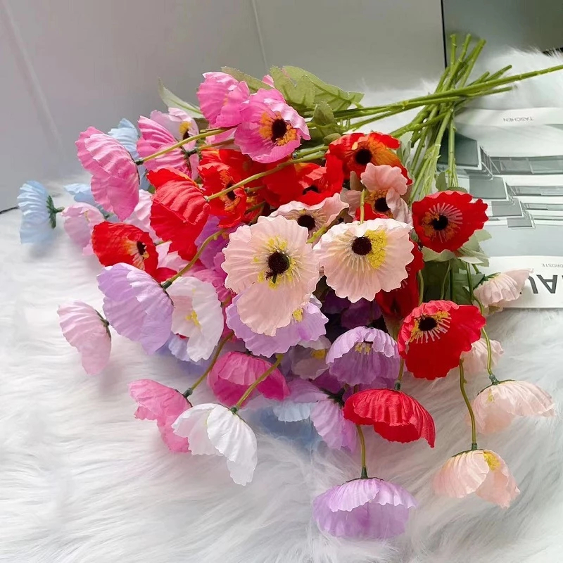 Jual [FlowerCrown] (FZ - 02) Bunga Poppy 6 Kuntum / Dekorasi Bunga ...