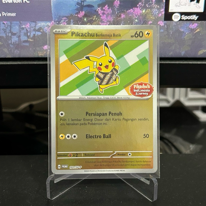 Jual Pikachu Batik Holo Pokemon TCG Indonesia | Shopee Indonesia