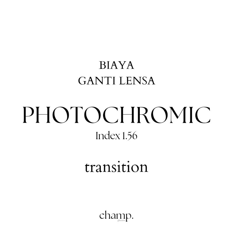 Jual Lensa PHOTOCROMIC (Transition / Berubah Warna) (Minus, Plus, Cyl ...
