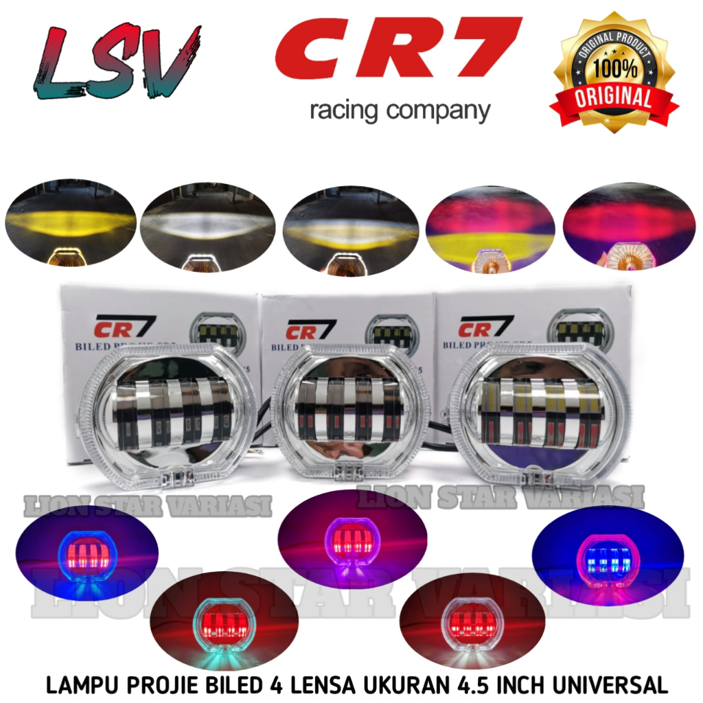 Jual Lampu Biled Projie 4 Lensa 8D LED Lampu Tembak Projie Biled 4 ...