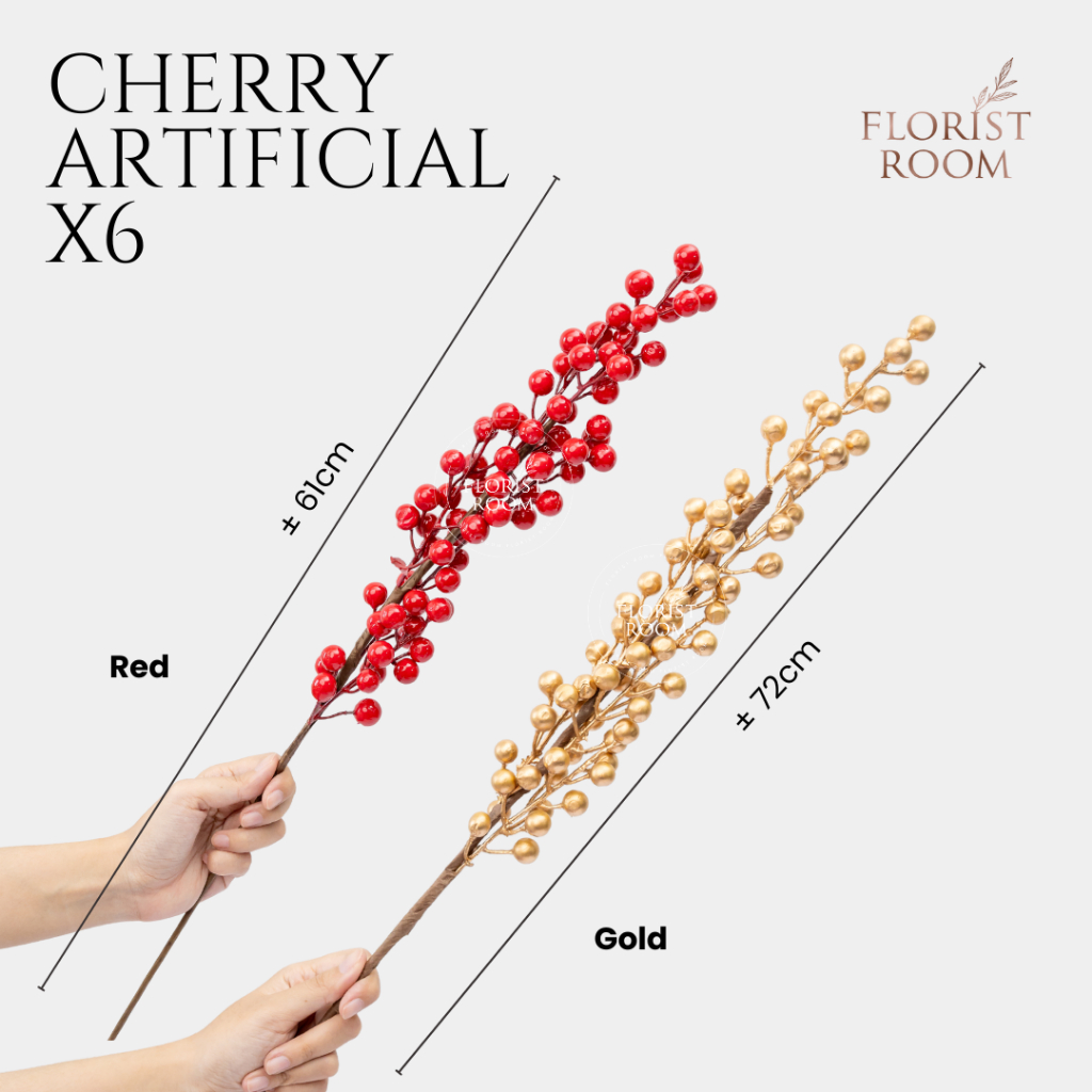 Jual Artificial Cherry - Bunga Artificial Christmas - Imlek | Shopee ...