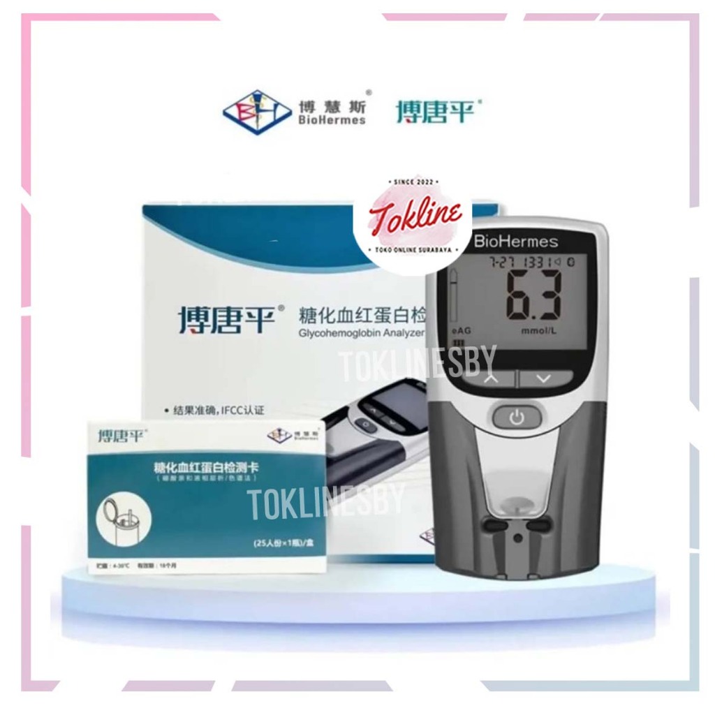 Jual Alat Cek HBA1C BioHermes Hb A1C EZ 2.0 Glycohemoglobin Analyzer ...
