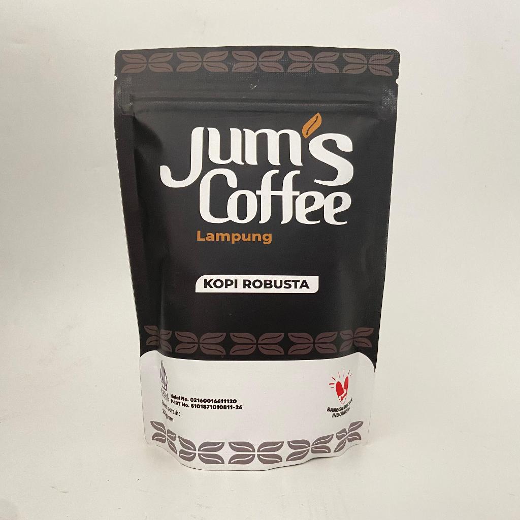 Jual Kopi Robusta Lampung Jum's Coffee 200 gram | Shopee Indonesia