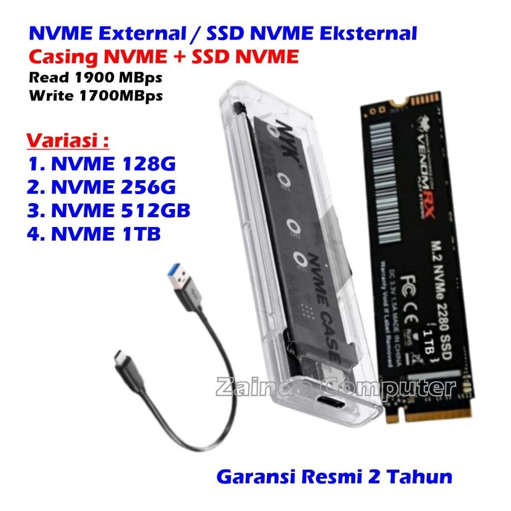Jual NVME EXTERNAL 128GB NVME EXTERNAL 256GB NVME EXTERNAL 512GB NVME ...