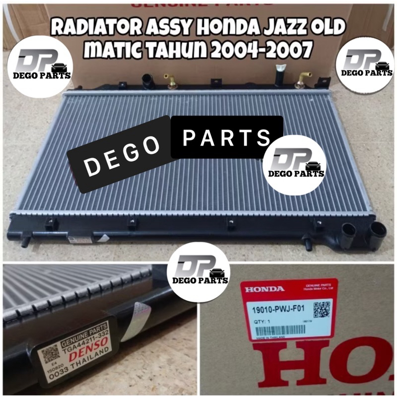 Jual RADIATOR ASSY HONDA JAZZ OLD MATIC TAHUN 2004-2007 ORIGINAL DENSO ...