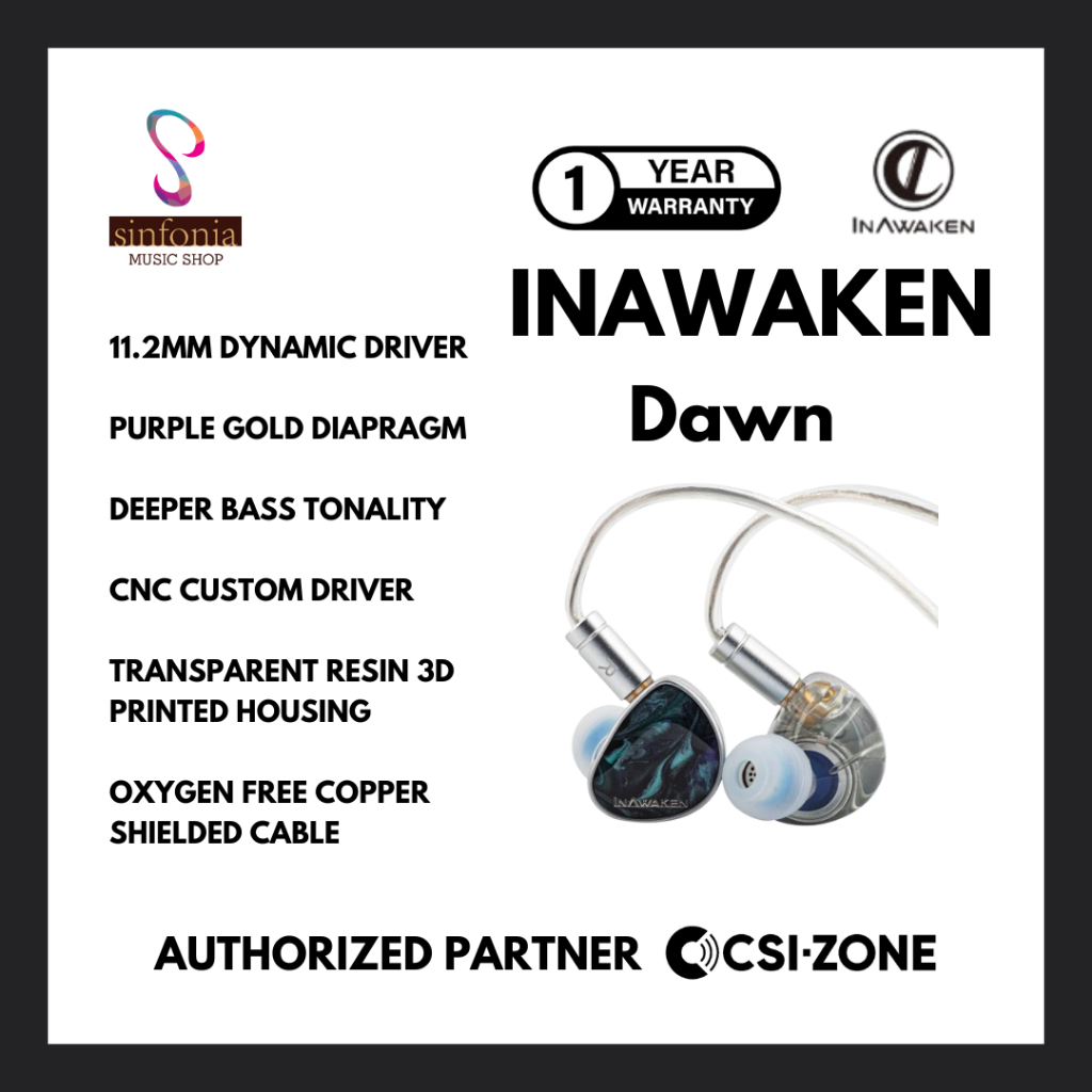 Jual INAWAKEN Dawn Ms 11.2mm Dynamic Driver In Ear Monitor Earphone ...