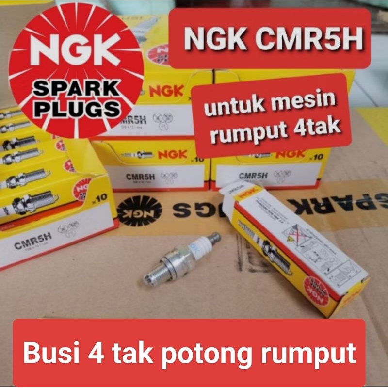 Jual Busi 4 tak mesin potong rumput CMR5H Ngk 1 kotak isi 10 biji | Shopee Indonesia