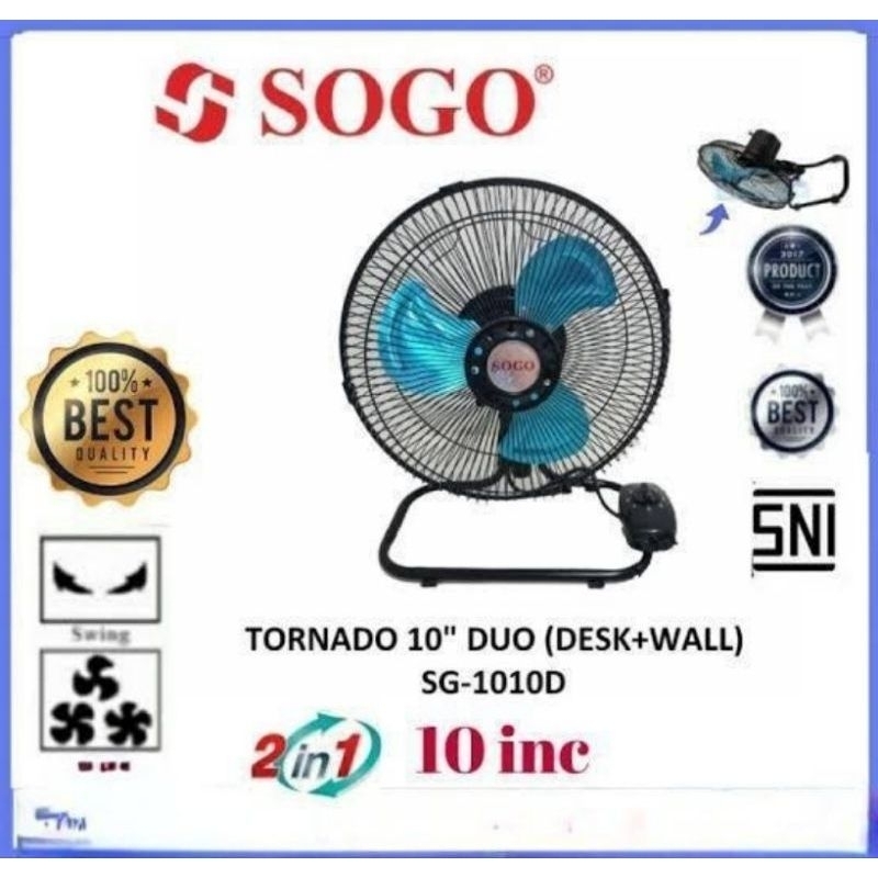 Jual KIPAS ANGIN SOGO TORNADO 10" SG-1010D BATAM | Shopee Indonesia