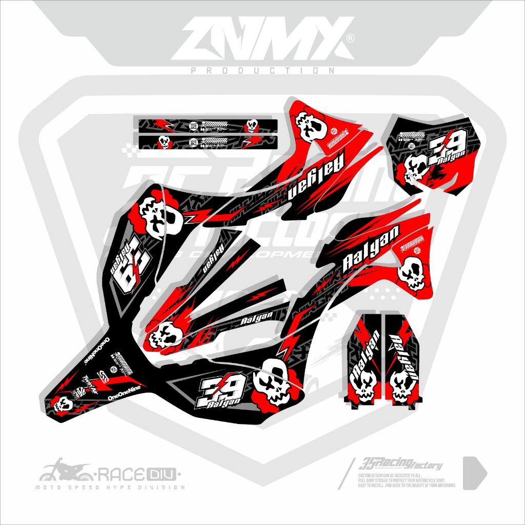 Jual Decal klx gordon full body / stiker gordon / decal full body bisa ...