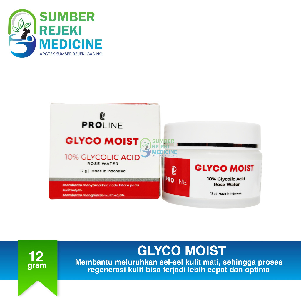 Jual Glyco Moist Cream Proline 12 gram - Cream Mencerahkan wajah,flek ...