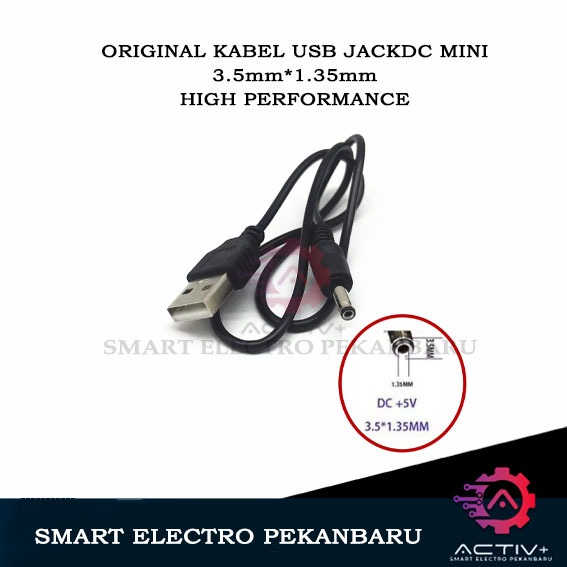 Jual ORIGINAL KABEL USB to JACK DC KECIL 3.5*1.35mm Kabel Konverter USB ...