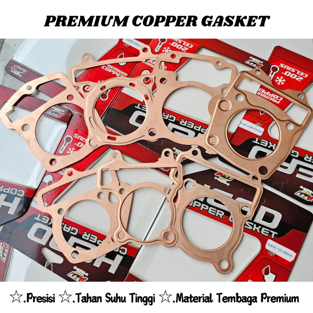 Jual PERPAK GASKET PAKING PACKING BLOK HEAD TEMBAGA AH1 RACING VARIO 125 150 MXKING VIXION R15 ...