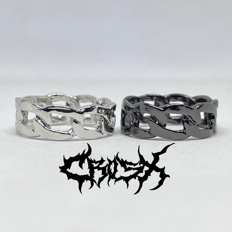 Jual HEMA RING / POLA RING CINCIN HITAM SILVER / COUPLE RING CINCIN ...