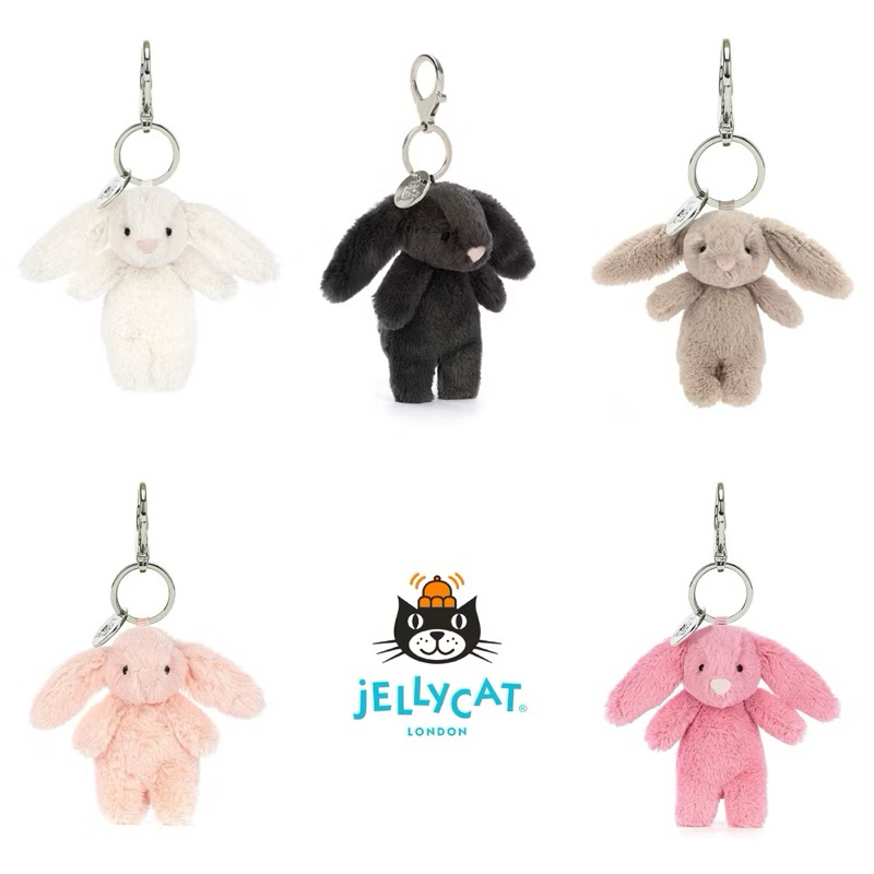 Jual Jellycat Bashful Bunny Bag Charm Keychain Gantungan Kunci Blossom ...