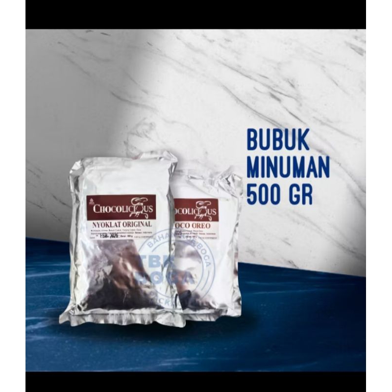 Jual (COD) 500gr TERSEDIA BUBUK MINUMAN CHCOCOLICIUS 500GR ALL RASA ...